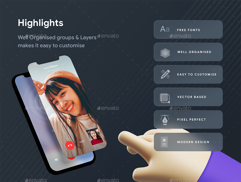 Chat App Ui Kit With Audio And Video Features Media Sharing And